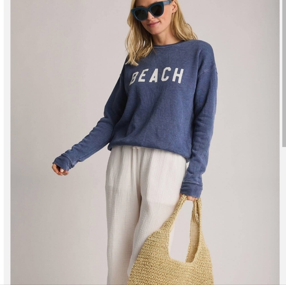 Oat Collective | Tops | Oat Collective Beach Sweatshirt Xl | Poshmark